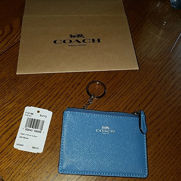 Coach | Accessories | New Coach Crossgrain Leather Mini Id Skinny Case ...